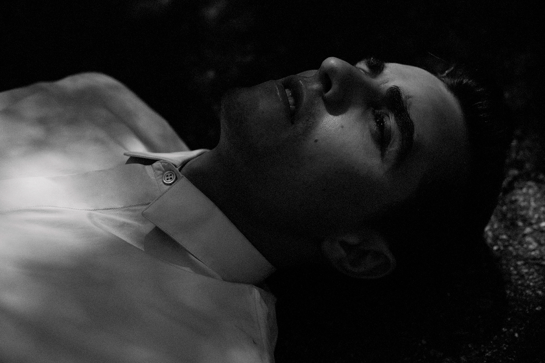 Dave Franco Black And White Laughing