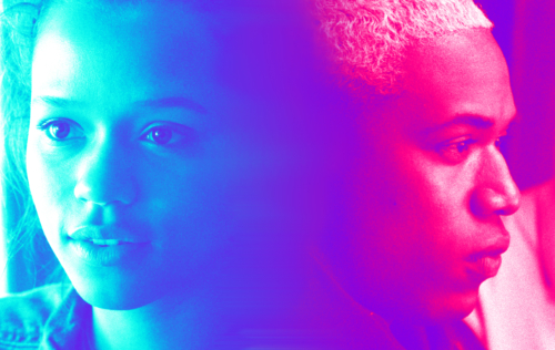 Taylor Russell and Kelvin Harrison Jr. from Waves Love Disney Channel