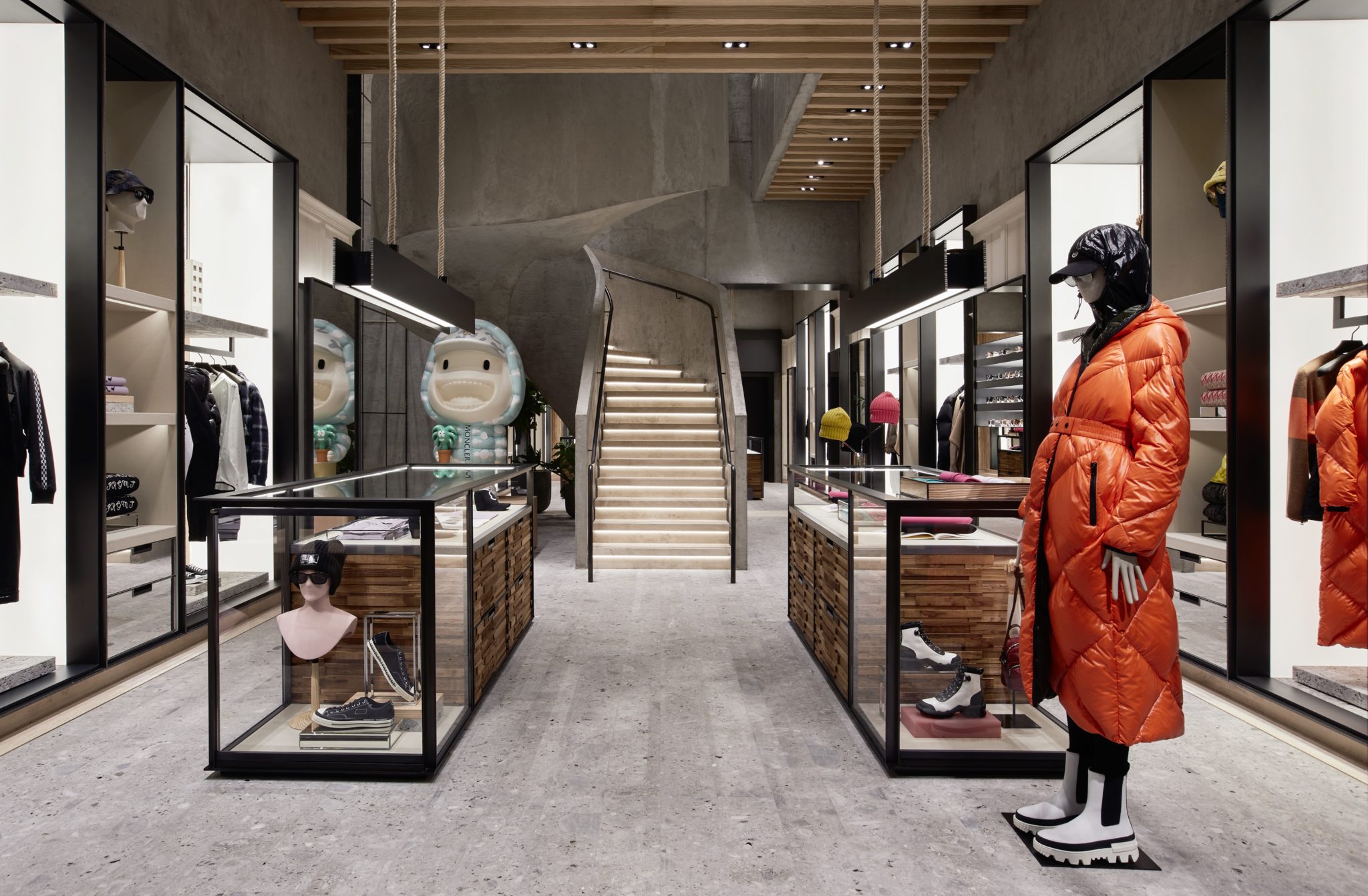Moncler 's New L.A. Flagship Blends Cozy Alpine Style with California Chic
