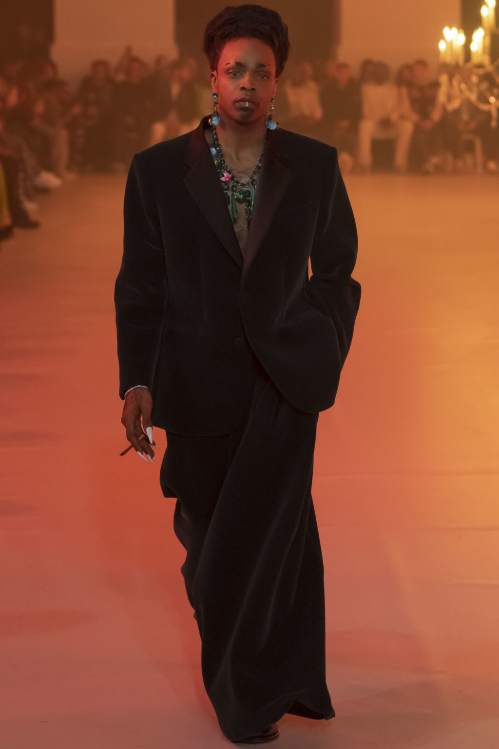 Ian Isaiah Introduced Off-White Couture With a Blunt in Hand