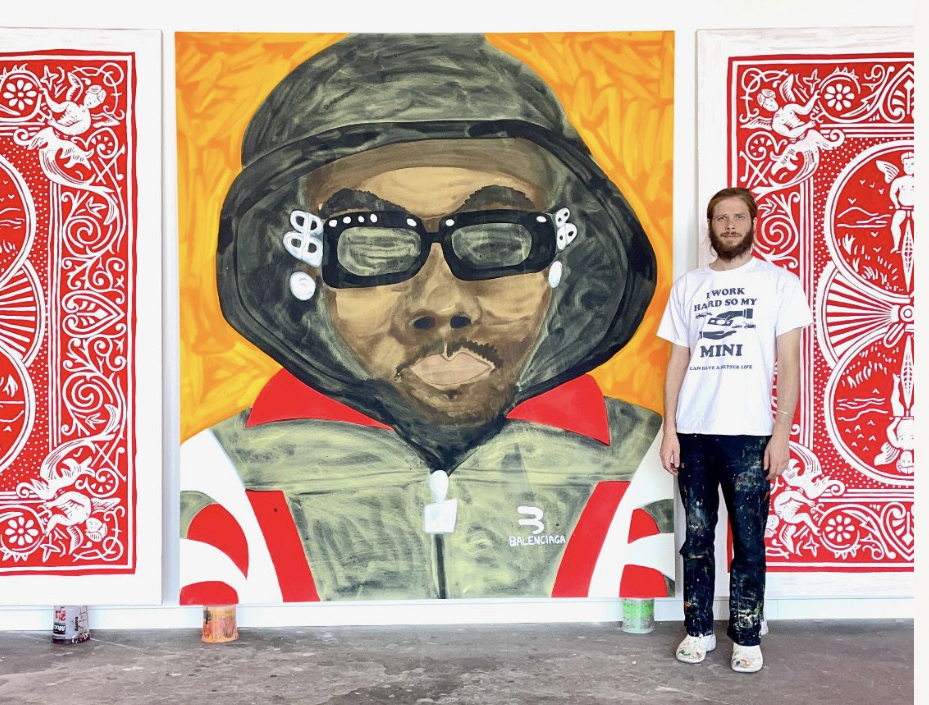 Why Travis Fish Took Three Baths a Day While Painting His New Solo Show