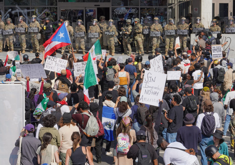 On the Front Lines at the ICE Protests in Los Angeles